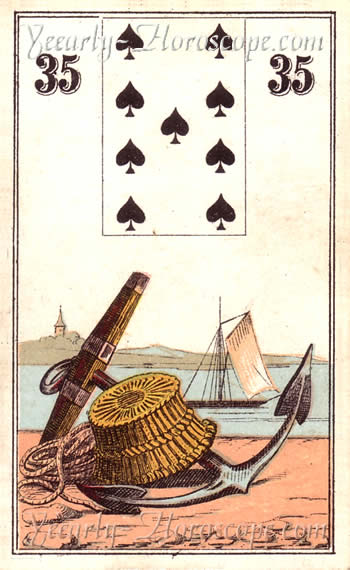 The Anchor shows your roots | Meaning of Lenormand Tarot Card